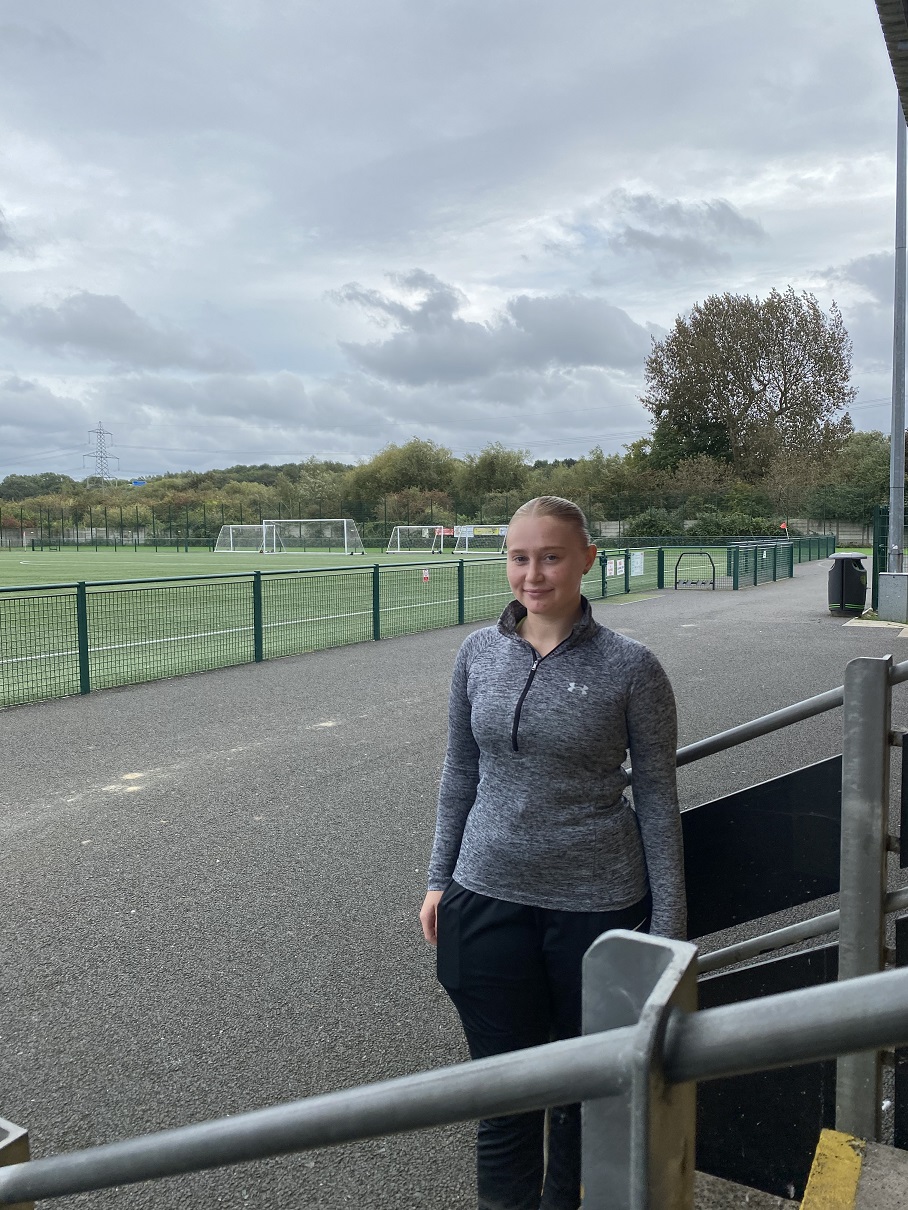 Rhiannon Kicks Off New Career at Stadium | News | Castle Vale Stadium